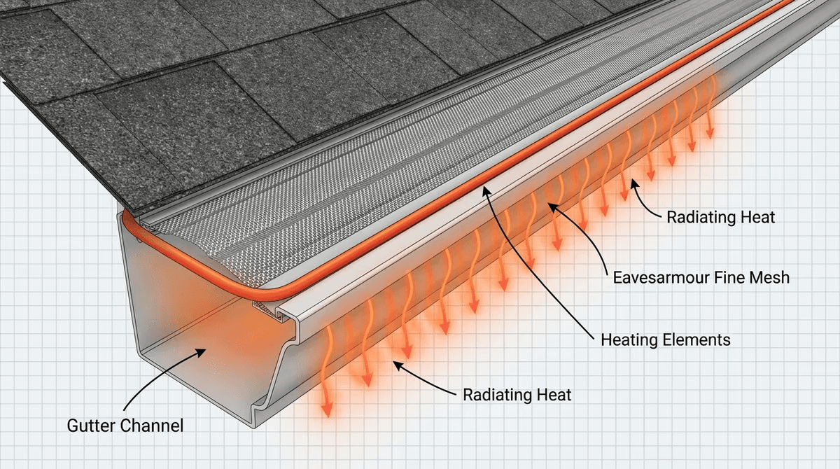 EavesArmour ICE | Heated Gutter Guards Ontario | Stop Ice Dams Permanently